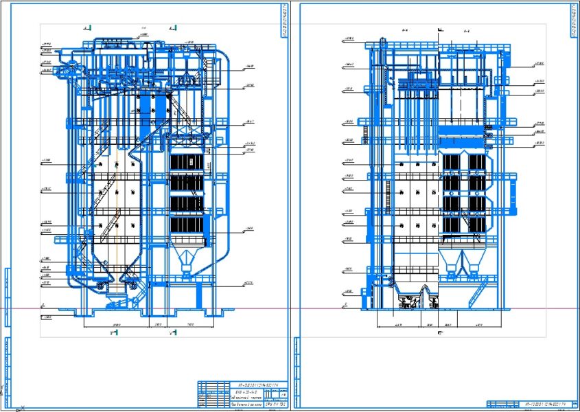 Расчет БКЗ-420-140 - Чертежи, 3D Модели, Проекты, Котлы