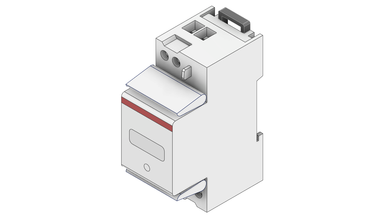 Однофазный счетчик ABB 1ph kWh meter EV1 012-100 - Чертежи, 3D Модели ...