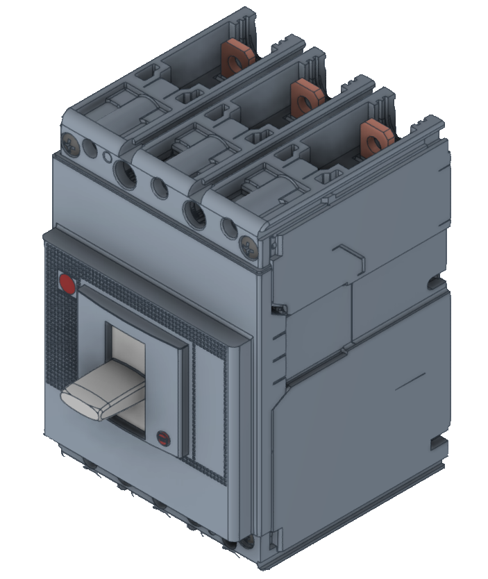 Автоматический выключатель ABB Tmax XT2 3P Fixed - Чертежи, 3D Модели ...