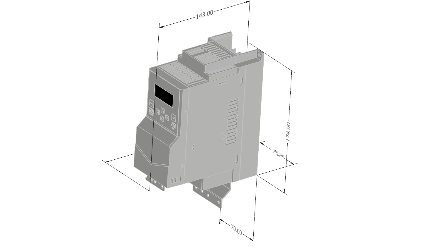 Частотный преобразователь ABB ACH180 - Чертежи, 3D Модели, Проекты ...
